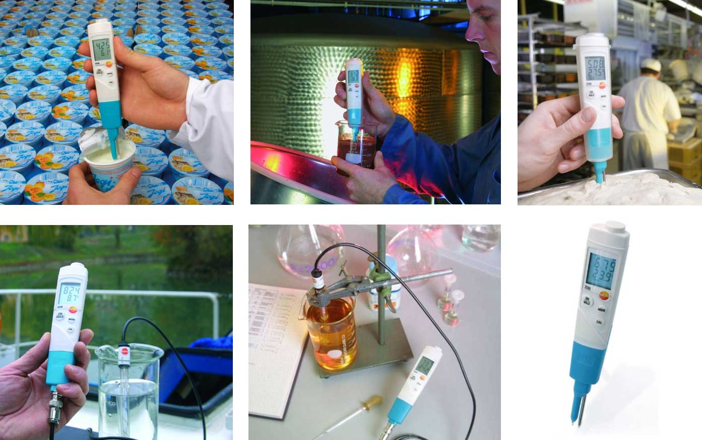 Testo 206 pH2 เครื่องวัดค่าความเป็นกรดด่างและอุณหภูมิของน้ำ | AT SCIENCE